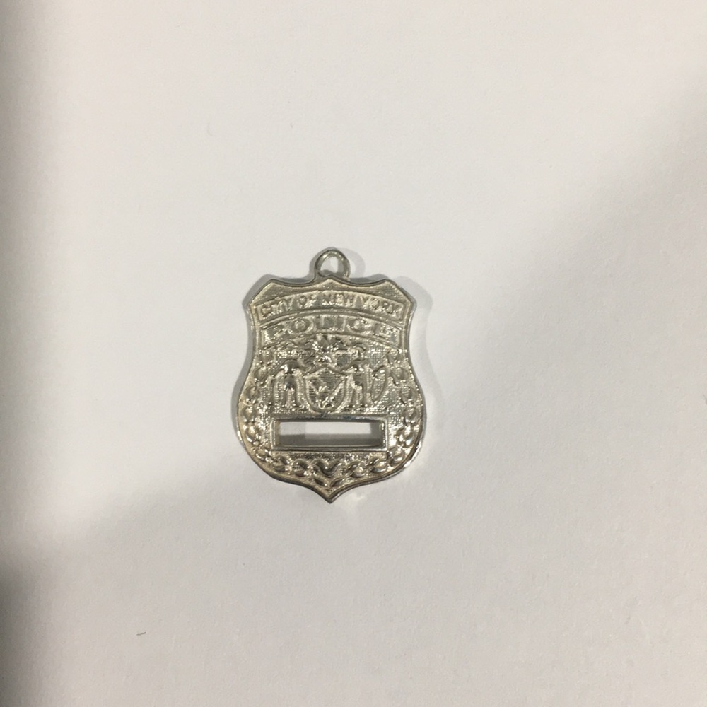 Silver 925 City Of New York Police Badge Nypd - Gem